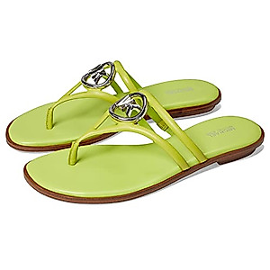 Michael Kors Hampton Flat Sandal Bright Limeade 7.5 M