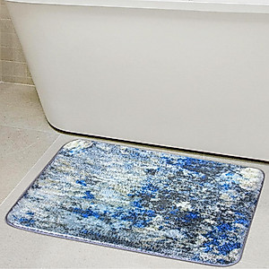 Giant Floor Scatter Area Rug - 36" x 24" Bathroom Rugs Non Slip Washable Throw Rugs - Perfect as Indoor Kitchen mats, Door mats, Living Room Rugs, Bathroom mat & More! | Rubber Backed Rugs (Kyoto)