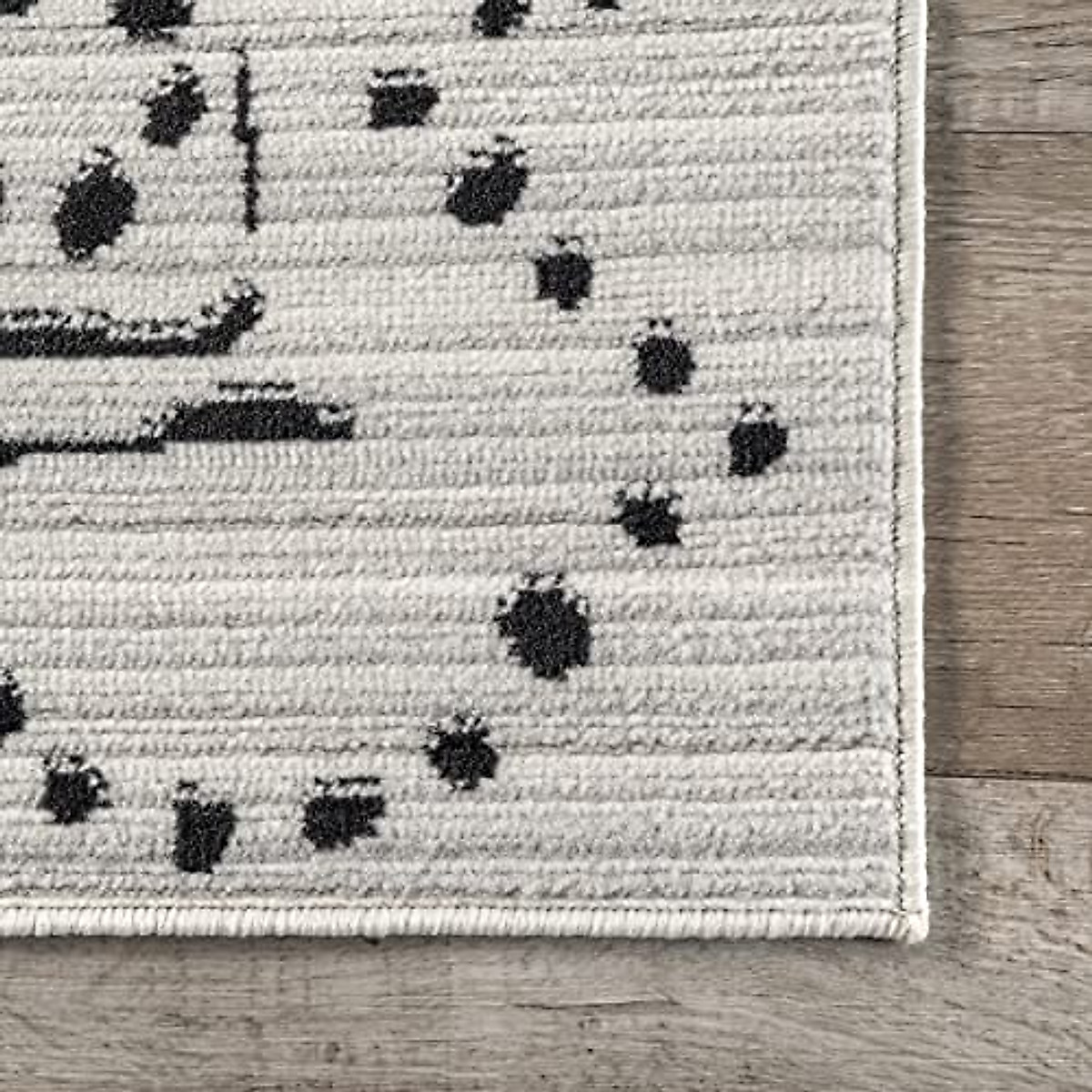 nuLOOM Mila Dotted Diamond Trellis Area Rug, 6' Round, Grey