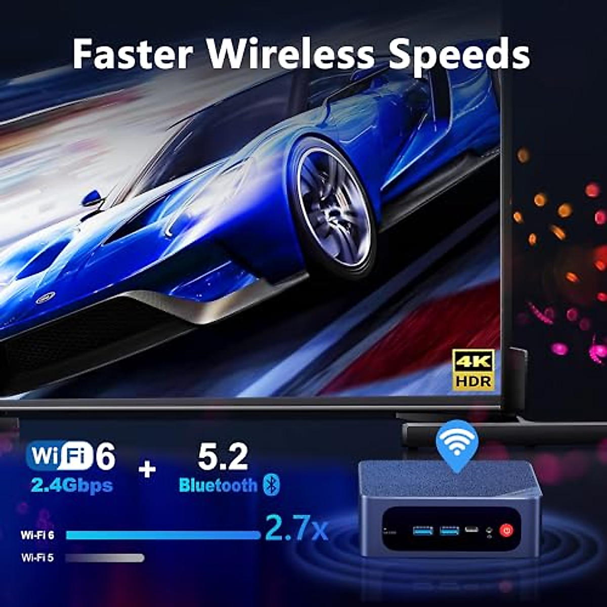 Beelink SEI12 Mini PC Intel Core i5 Processors i5-12450H (up to 4.4GHZ),Mini Computer with 16GB DDR4 RAM 500GB M.2 Pcle 4.0 NVMe 2280 SSD,Dual Screen Display/HDMI+DP/WiFi6/BT5.2,Auto Power On