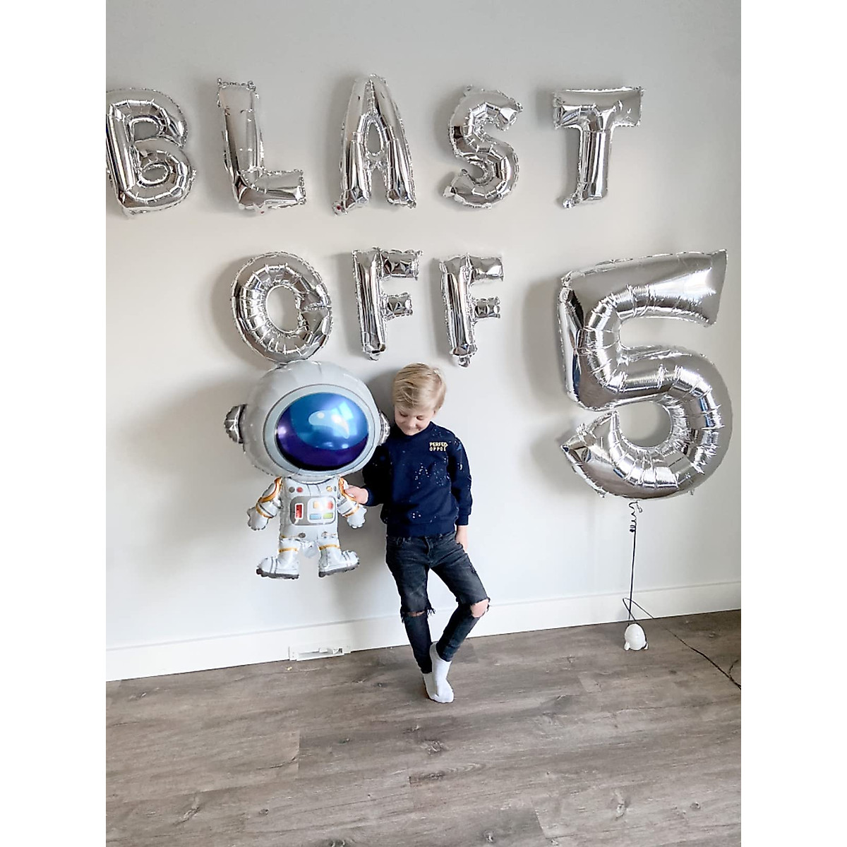 JeVenis Blast off Birthday Decoration Space Party Decoration Rocket Balloons for Space Theme Baby Shower