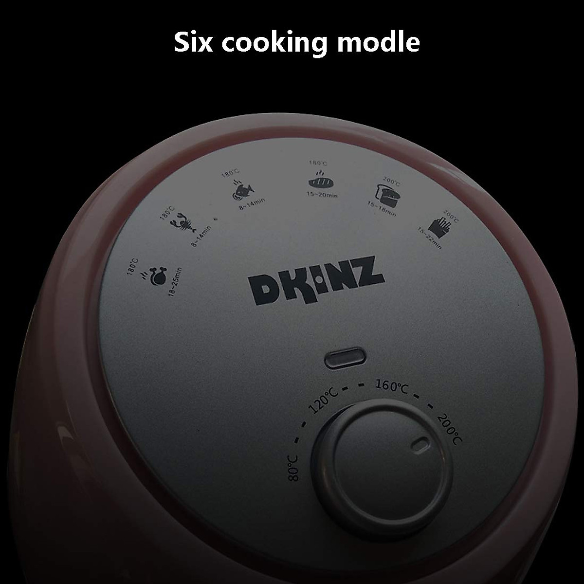 Household Air Fryer 1000W Office Mini Small Capacity Multifunction Oilless French Fries Electric Fryer Kitchen Non Stick Oven Automatic Power Off 2.2L