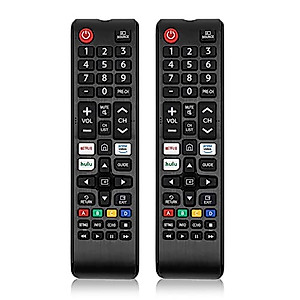 2 PCS New Universal Remote Control for All Samsung TV Remote,Compatible for All Samsung Smart TV, LED, LCD, HDTV, 3D, Series TV.