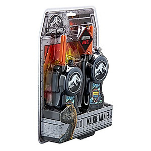 Jurassic World Fallen Kingdom FRS Walkie Talkies for Kids Long Range Static Free Kid Friendly Easy to Use 2 Way Walkie Talkies (Standard Packaging)