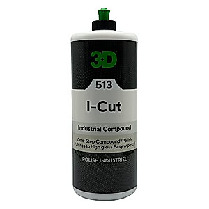 3D I-Cut Industrial Cutting Compound - Fast Cutting Industrial Grade Rubbing Compound - Great for Fast-Paced High Volume Shops 32oz.