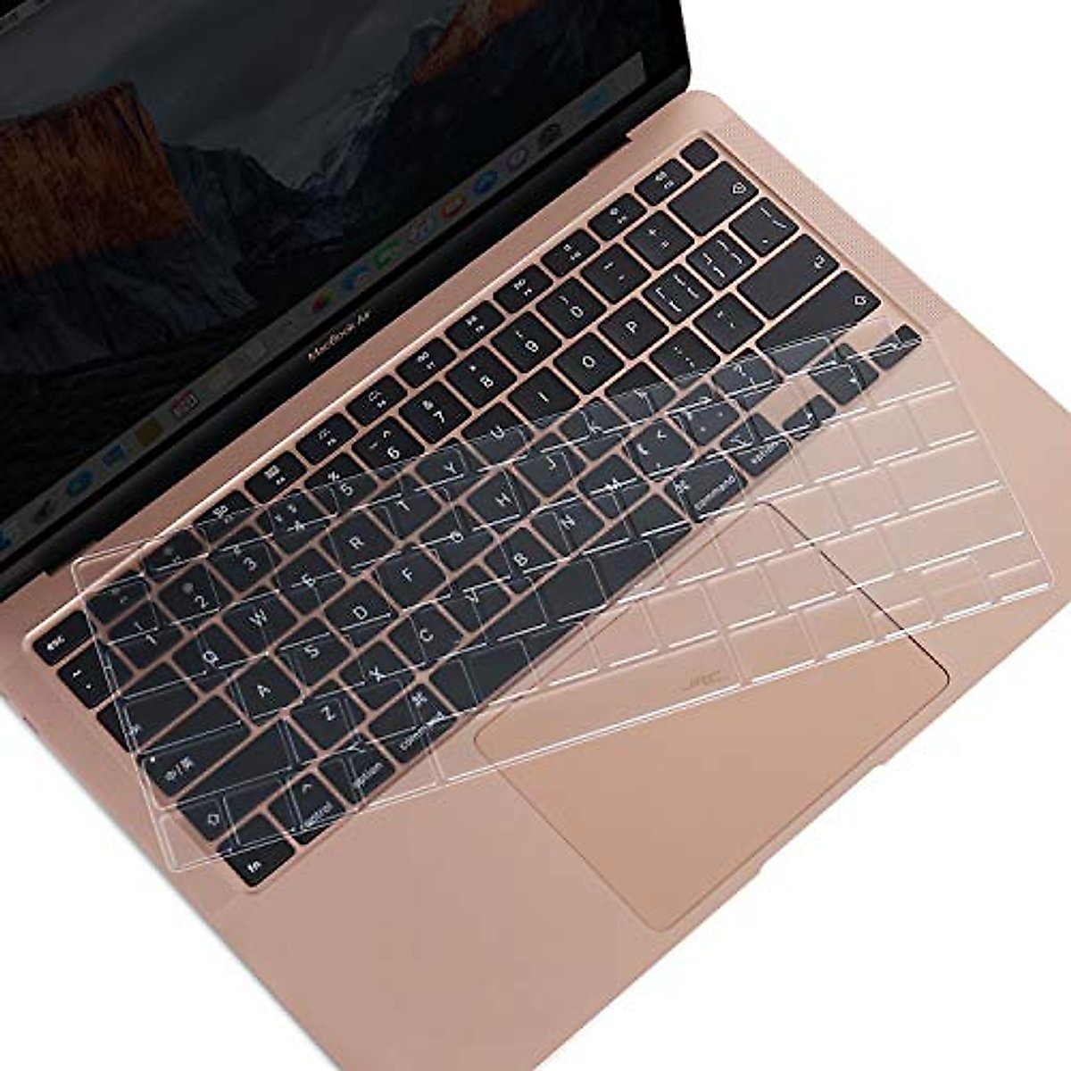 VFENG Premium Ultra Thin Soft Keyboard Cover Skin for 2020+ MacBook Air 13-Inch 13" with Magic Keyboard (Model Number: A2337/A2179), US Version