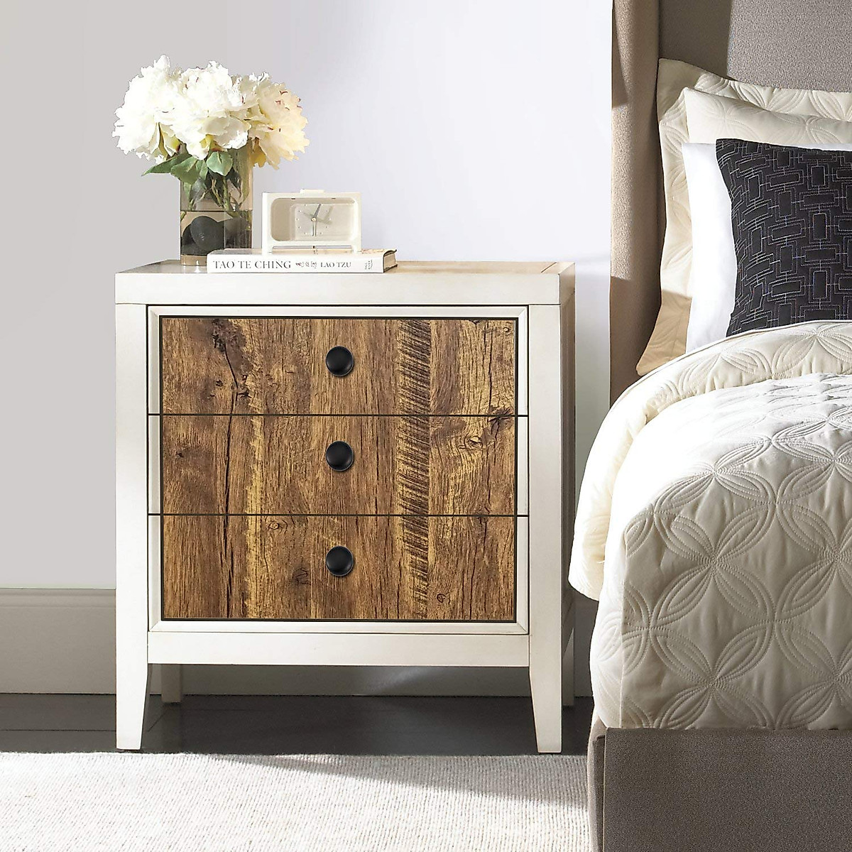 EeeComing Contact Paper Wood Wallpaper Distressed Wood Grain Contact Paper Rustic Wood Peel and Stick Wallpaper Waterproof Self Adhesive Wallpaper Removable Wood Wallpaper Roll Brown 78.7Inx17.7In