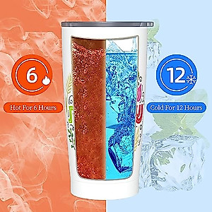 Happy Shavuot Jewish Holiday Stainless Steel Vacuum Insulated Tumbler 20oz Coffee Cups Travel Mug Car Water Cup With Leak-Proof Flip Lid Metal Straw Cleaning Brush Gift For Men Women