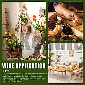 Keadic 2200 Pcs 4 Color Small Self Tapping Screws Assortment Kit, M2*5/6/8/10mm M2.6 * 12/16mm Self-Drilling Flat Cross Head Mini Wood Screw with Plastic Case (Black, Bronze, Silver, Gold)