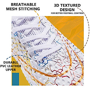 Men’s Soccer Cleats Adult AG Boots Indoor Soccer Shoes Athletic Breathable Fashion Football Socking Youth Professional Training Shoes Gold Printed Sole