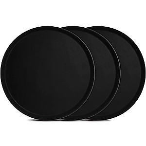 TOPZEA 2 Pack Non Slip Serving Tray with Handle, Plastic Cafeteria Tray ...