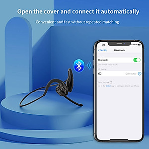 Bluetooth Headset V5.2, Wireless Headset with CVC8.0 Dual Mic Noise Cancelling Bluetooth Earpiece 150 Hrs Standby Time Hands-Free Bluetooth Earphones for Cell Phone iPhone Business/Workout/Driving