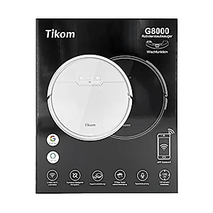Tikom Robot Vacuum and Mop, G8000 Robot Vacuum Cleaner, 2700Pa Strong Suction, Self-Charging, Good for Hard Floors, Black