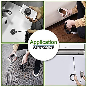 USB Snake Inspection Camera, FANTRONICS USB C Borescope, Scope Camera with 8 LED Lights for (16.4ft) OTG Android Phone, Windows PC, MacBook