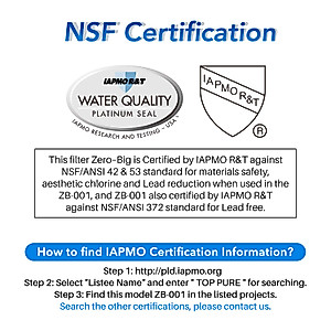 ICEPURE NSF53&42 5-Stage Pitcher Water filter, Replacement For ZR-001, ZR-003, ZR-017,ZP-007RP, ZD-013W, ZS-011RP, ZD-012RP,Pitchers and Dispensers Replacement [3 PACK]