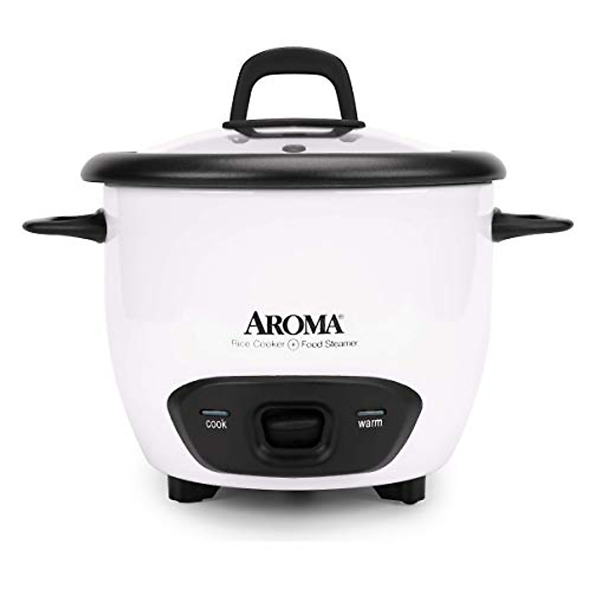 Aroma Housewares 6-Cup (Cooked) (3-Cup UNCOOKED) Pot-Style Rice Cooker (ARC-743G) , White
