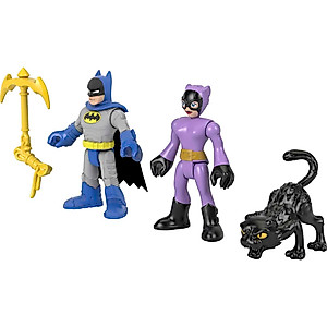 Fisher-Price Imaginext DC Super Friends Batman & Catwoman Figure Set for Preschool Kids Ages 3 to 8 Years