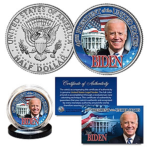 Merrick Mint Joe Biden 46th President of The U.S. Official JFK Half Dollar Coin White House