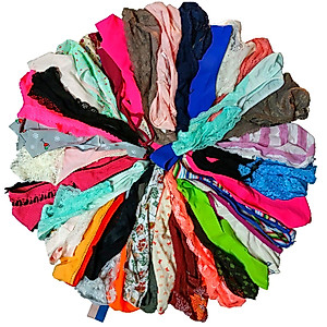 LUSTA Variety of womens underwear thong cotton lacy bikini hipster Panties t-back tanga pack (10, Small) Multicolor