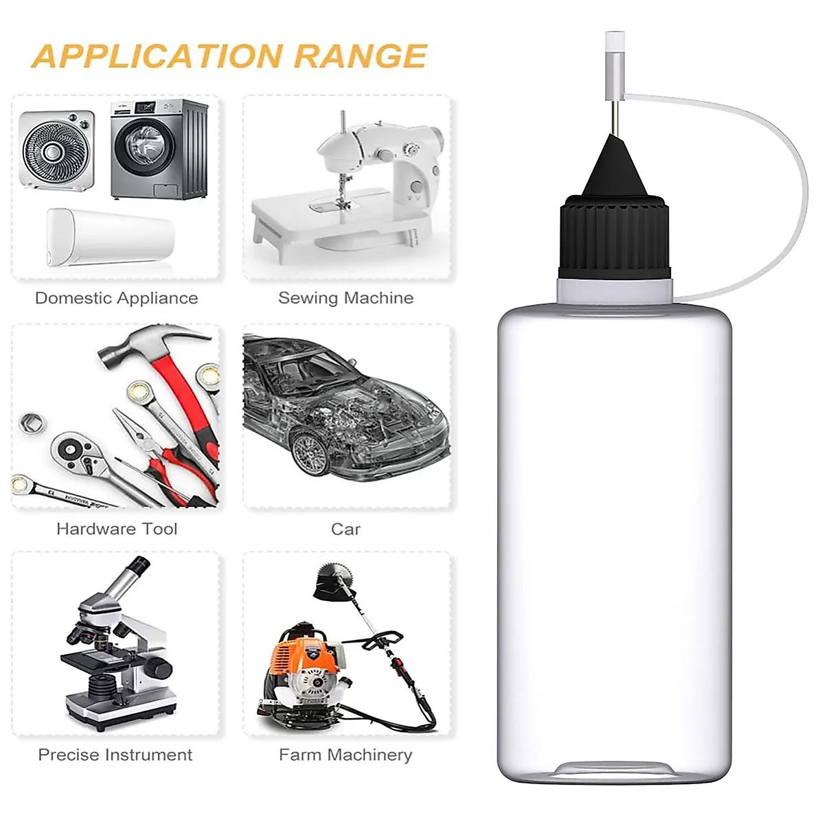 6 Pcs 2 Ounce Tip Applicator Glue Bottle with 2 Pcs Mini Funnels for Glue, Liquid, Alcohol Ink, Acrylic Painting