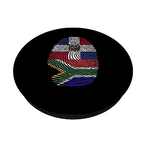 Dominican South Africa Fingerprint Dominicana South African PopSockets Standard PopGrip
