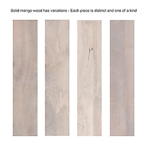 Kate and Laurel Wegner Coastal Wooden Round Drink Table, 8 x 23, Whitewash, Elegant and Durable Pedestal Table for Use as Small Drink Table, Plant Stand, or Decorative Item Display