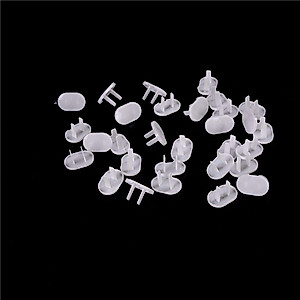 LILYRIN 50Pcs Anti Electric Shock Plugs Protector Cover Cap Power Socket Electrical Outlet Baby Children Safety Two holes
