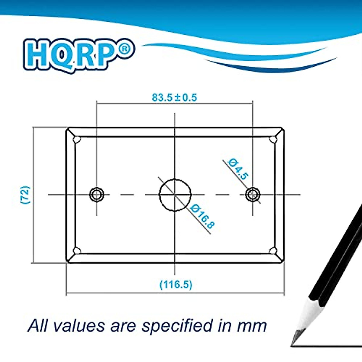 HQRP Photocell Thermal Type Light Sensor w/Wall Plate Dusk to Dawn Wire-in Switch Photoelectric Control for Outdoor Lighting, Garage Lights, Barn Light, Street Lights, etc.