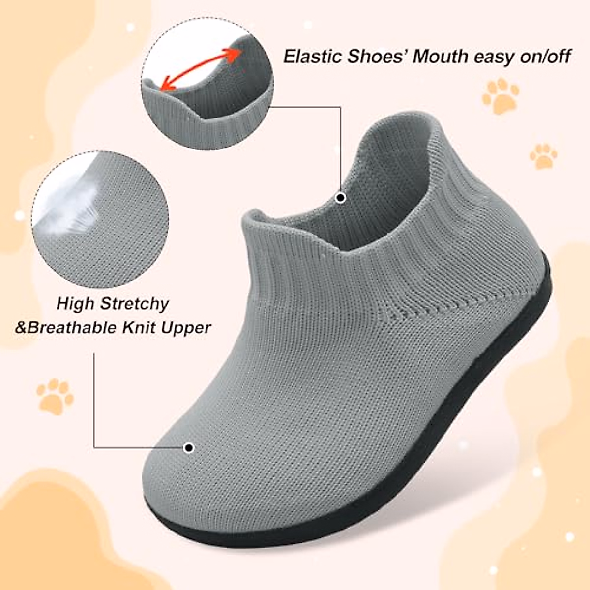 Centipede Demon Toddler Girls Boys Barefoot House Slippers Breathable Sock Shoes Baby Infants Indoor Outdoor Walking Shoes Slipper Sneakers with Rubber Sole 5-5.5 Toddler