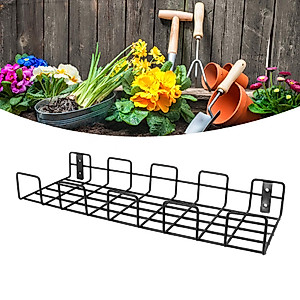 NYSUZHOUJI Wall Garden Tool Storage Rack Efficient Garage Organization Small Hose Sorter