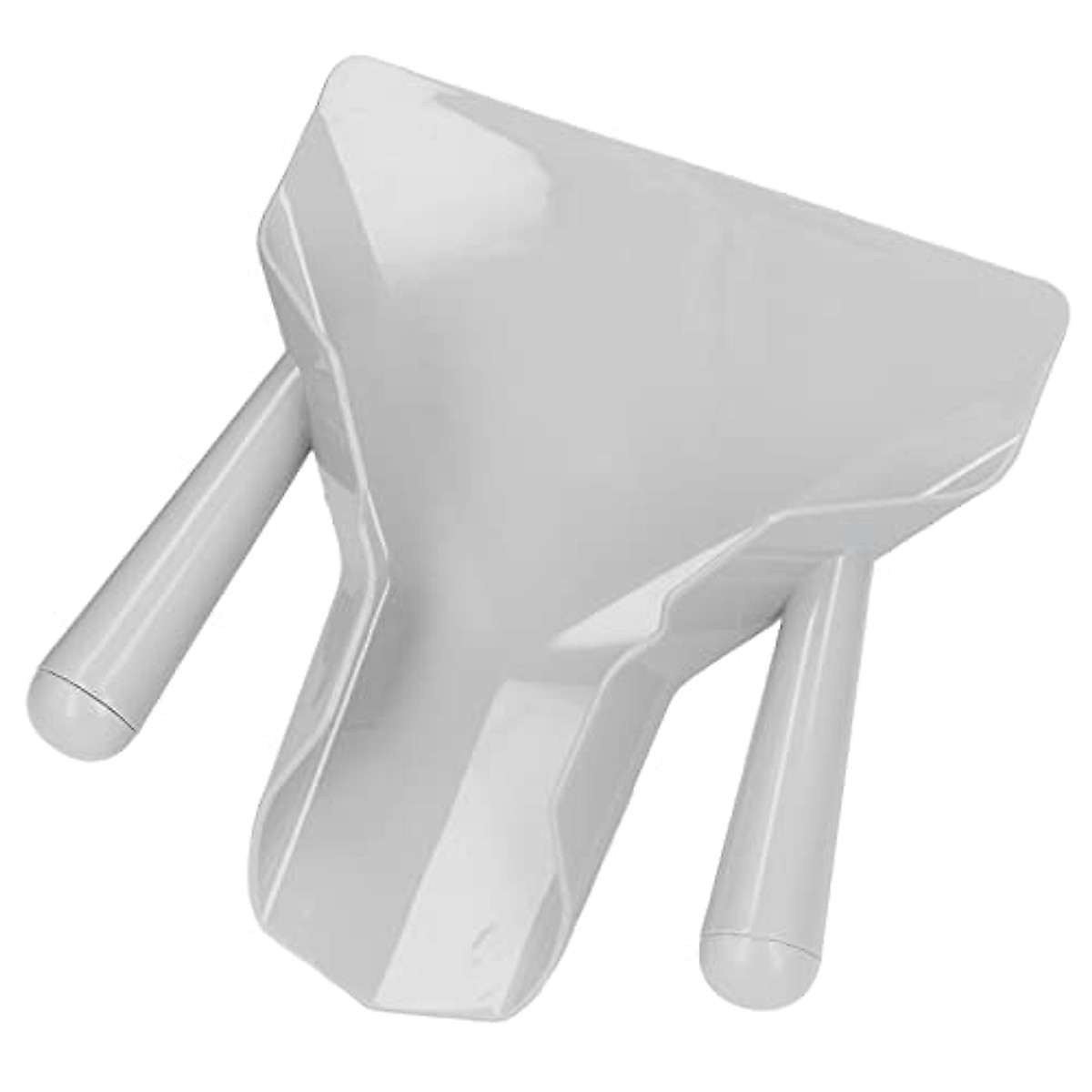 Dual Handle French Fry Bagger Shovel, Commercial Popcorn Scoop, Potato Chip Serving Scooper, Food Grade Plastic Fry Scoop Food Shovel for Snacks, Ice, Candy, Desserts, Nuts