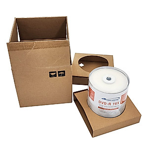 Vinpower Digital DVD-R 4.7GB 16x White Inkjet Printable Hub Recordable Media - 100 Disc Cake Box Spindle