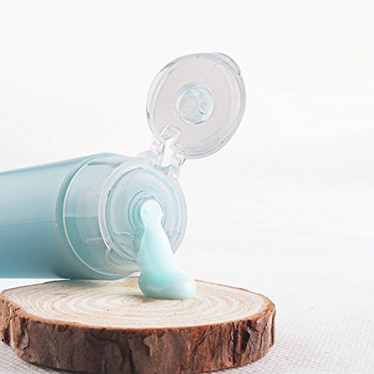 OTO 6 Pack Travel Size Plastic Squeeze Bottles for Liquids, 30ml/1 Fl. Oz TSA Approved Makeup Toiletry Cosmetic Containers