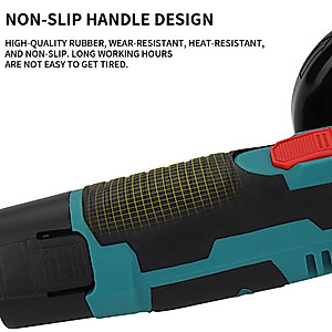 SI FANG 3 Inch Mini Angle Grinder Cut Off Tool Kit, 12V Cordless Electric Rotary Tool Metal Cutter Machine with Charger and Battery, Power Grinders for Fast Cutting-Grinding, Polishing