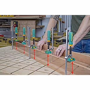 MICROJIG Matchfit DVC-850AP 2-In1, Track And In-Line Dovetail Clamp, Green