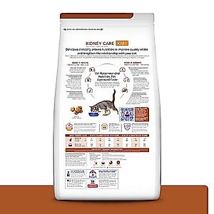 Hill's Prescription Diet k/d Kidney Care Ocean Fish Dry Cat Food, Veterinary Diet, 8.5 lb. Bag