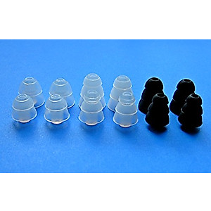 Comfort Fit Kit (FL) Replacement Eartips Earbuds Eargels Compatible with Etymotic etyBLU2, ER-4, hf5, hf3, hf2, mc5, mc3, mc2, and ETY Kids in Ear Stereo Earphones Headset