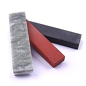 CBRIGHT Sharpening Stone Set - 3pcs Knife Sharpener Grinding and Polishing Pocket Size Whetstone Set Polishing Assorted Size Oil Stone (8000#-10000#,800#,320#)