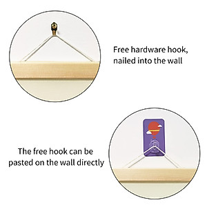 by Unbranded Growth Chart for Kids,Upgrade Removable Baby Growth Chart for Wall with Marker Stickers,Hooks,Canvas Height Measuring Rulers for Boys Girls (Dinosaur)