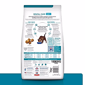 Hill's Prescription Diet t/d Dental Care Chicken Flavor Dry Cat Food, Veterinary Diet, 4 lb. Bag
