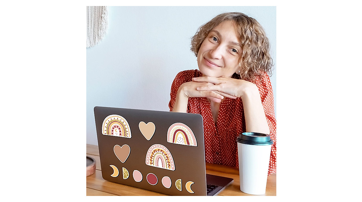 Cute 18 Pcs Boho Rainbow Magnets | Perfect for Decoration