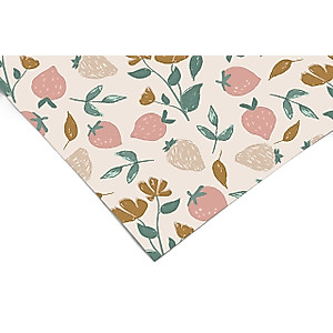 Strawberries Floral Contact Paper | Shelf Liner | Drawer Liner | Peel and Stick Paper 651 12in x 48in (4ft)
