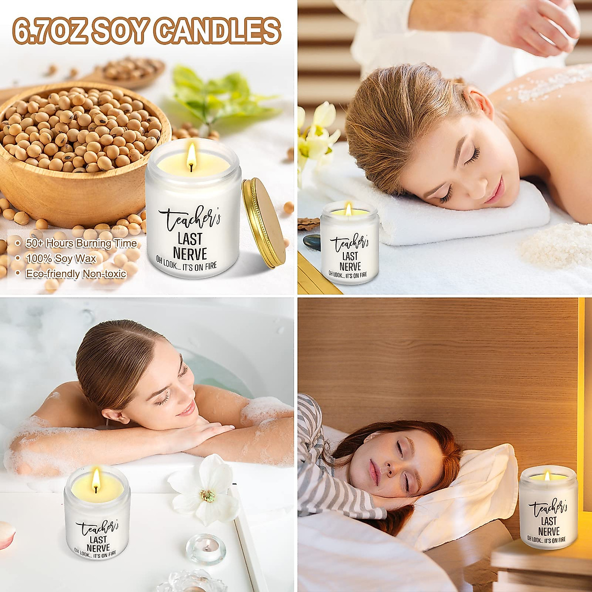 DERTE Teacher Appreciation Gifts Teacher Gifts Box Thank You Gift Baskets Wine Tumbler Scented Candle Funny Socks Acrylic Keepsake Keychain for Teachers Women (Teacher)