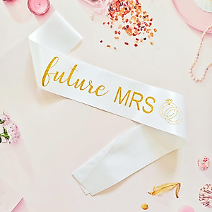Magnusson's Garden Future Mrs Sash for Bride-to-Be, Bachelorette Party, Bridal Shower, Wedding Party Sash for Future Wifey