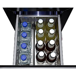 Summit Appliance ASDR1524PNR 15" Wide 2-Drawer All-Refrigerator; Panel-ready Drawer Fronts (Panels Not Included); 1.7 cu.ft Capacity; Frost-Free Operation; Stainless Steel Cabinet and Door