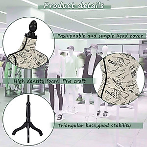 Female Dress Form Mannequin Body Foam Mannequin Torso 60-67 Inch Adjustable Dress Mannequin with Wooden Tripod Base Stand for Sewing Dressmaker Model Display Fitting Styling (Mixed)