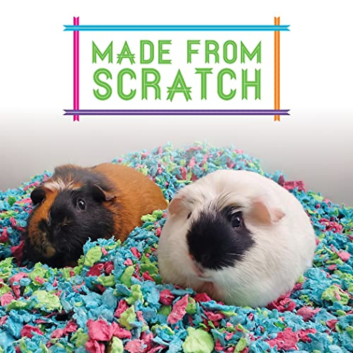 carefresh 99% Dust-Free Tutti Frutti Natural Paper Small Pet Bedding with Odor Control, 23 L