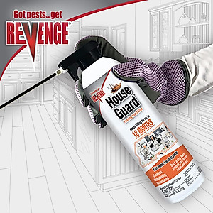 Bonide Revenge House Guard Foaming Insect Killer, 15 oz Ready-to-Use Aerosol Spray, Long Lasting Protection Indoors, Odorless and Nonstaining