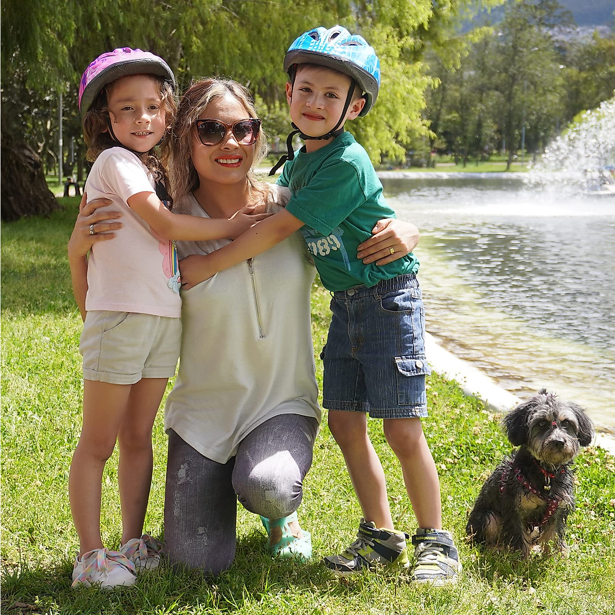 LX LERMX Kids Bicycle Helmet Ages 5-14 Adjustable from Toddler to Youth Size, Durable Helmet with Fun Designs for Boys and Girls