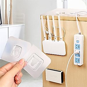 5pcs Double-Sided Adhesive Wall Hook on Hangers Stickers Hooks Wall Mount Self Adhesive Hook in The Bathroom for
